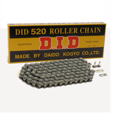 DID Motorcycle Chain 520 With 100 Links Open With Clip Lock | eBay