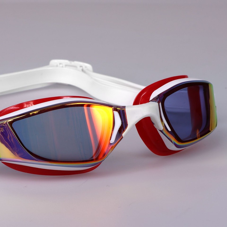 Michael Phelps XCEED Swim Goggles Titanium Lens Red / White Anti-Fog Mirrored | eBay