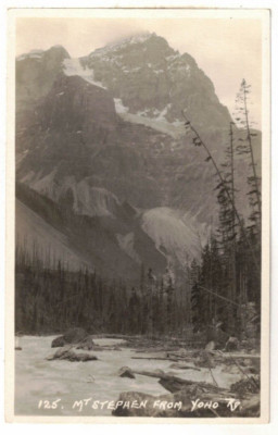 c1930 Real Photo PC: Mt Stephen from Yoho Valley, BC, Canada | eBay