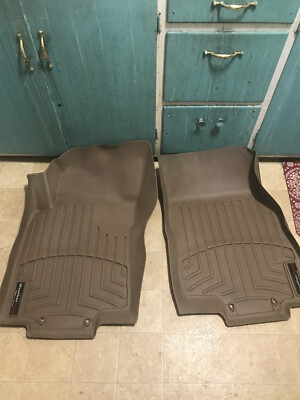 2015 Nissan Rogue WeatherTech Floor Mats 2Pc Tan/Beige Very Good Used ...
