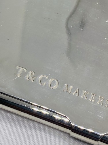 Tiffany & Co Sterling Silver Makers Business Card Holder | eBay