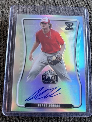 2020 Leaf Metal Draft RC Blaze Jordan Baseball Card | eBay