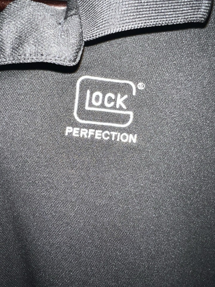 Glock Perfection Polo Shirt Black Menswear Short Sleeve Minimalist Logo ...