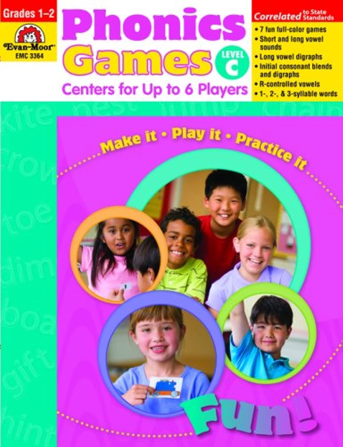 Phonics Games: Centers for Up to 6 Players, Level C | eBay