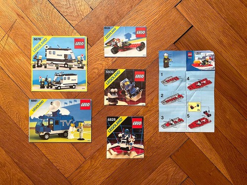 LEGO Vintage Classic Space Town 6661 6676 6526 6809 6828 Instruction ...