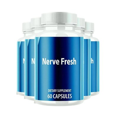 5-Pack Nerve Fresh Capsules for Nerve Health & Function Support (300 ...