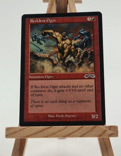 Reckless Ogre Exodus Magic Karte MTG englisch (Kaltblütiger Oger) 98/ ...
