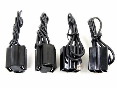 Ford Headlight Wiring Sockets- For Low & High Sealed Beam Bulbs- 4pcs ...