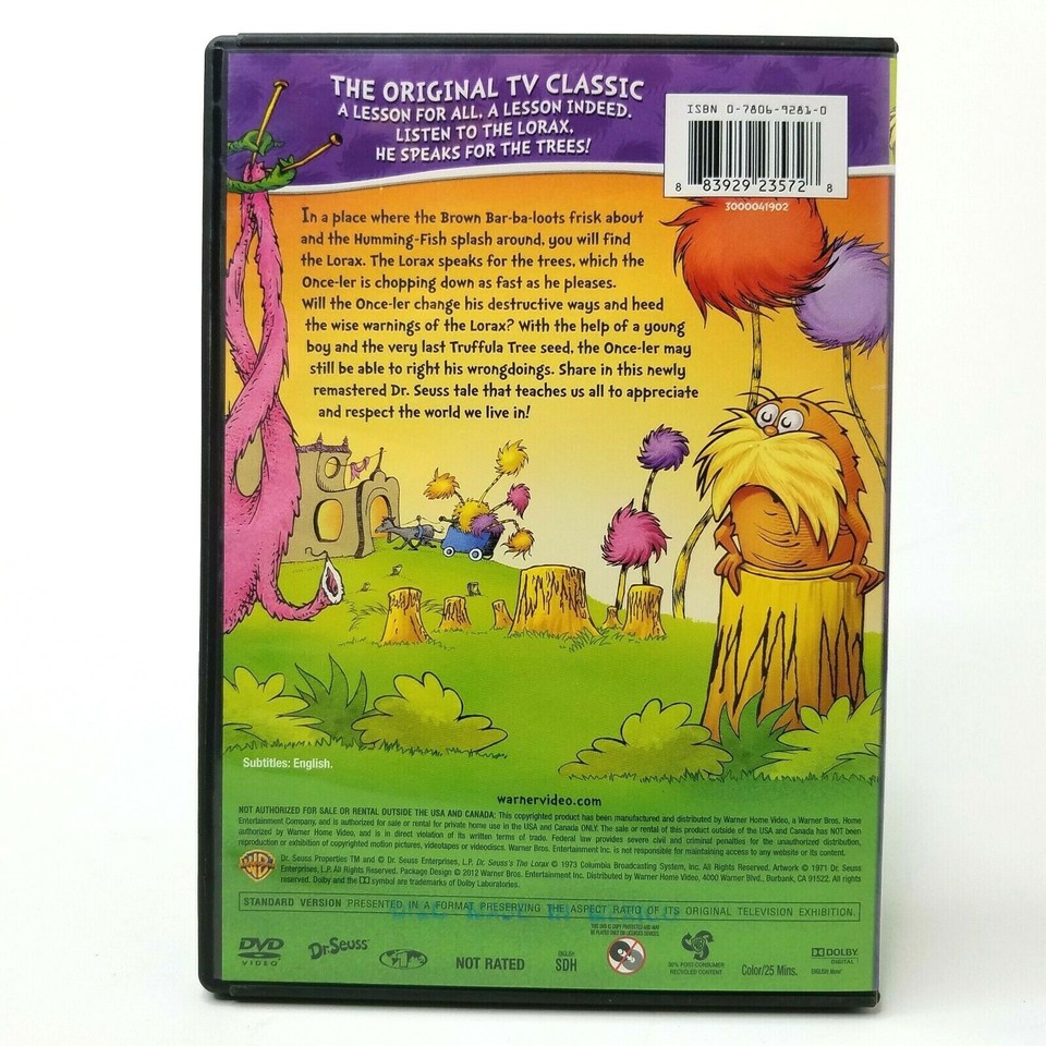 Dr. Seuss - The Lorax (DVD, 2012) 883929235728 | eBay