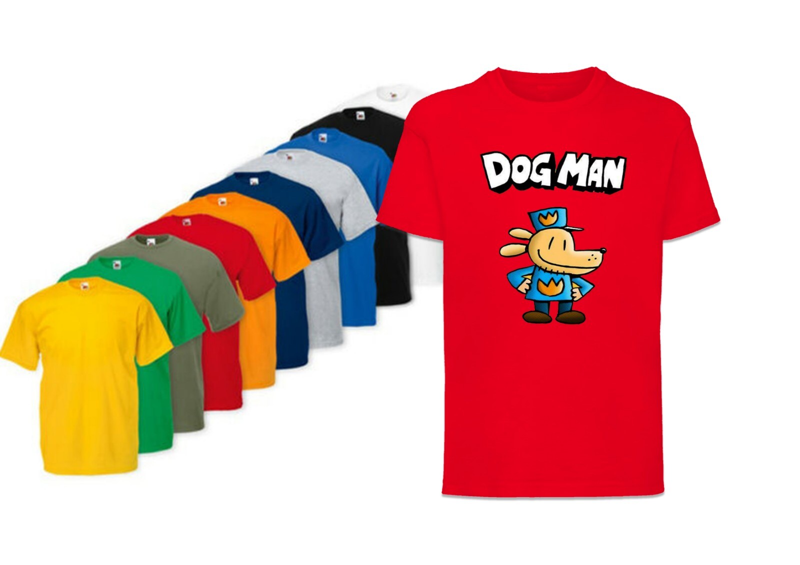 Kids Boy Girls Dog Man World Book Day Childrens Dogman School t shirt ...