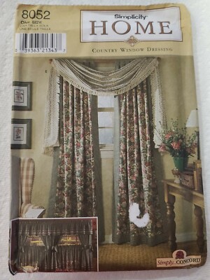 Simplicity Home Decor 8052 Country Window Dressing Curtain Balloon ...