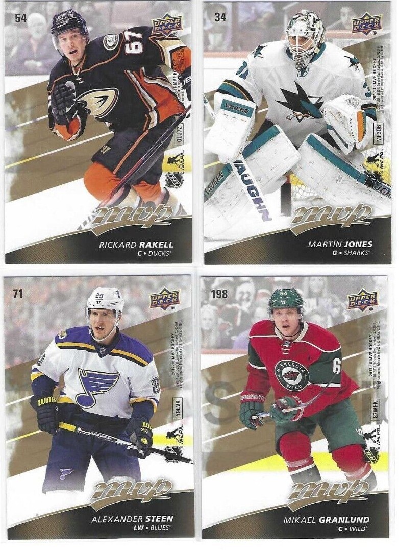 2017-18 Upper Deck MVP Hockey Puzzle Backs | eBay