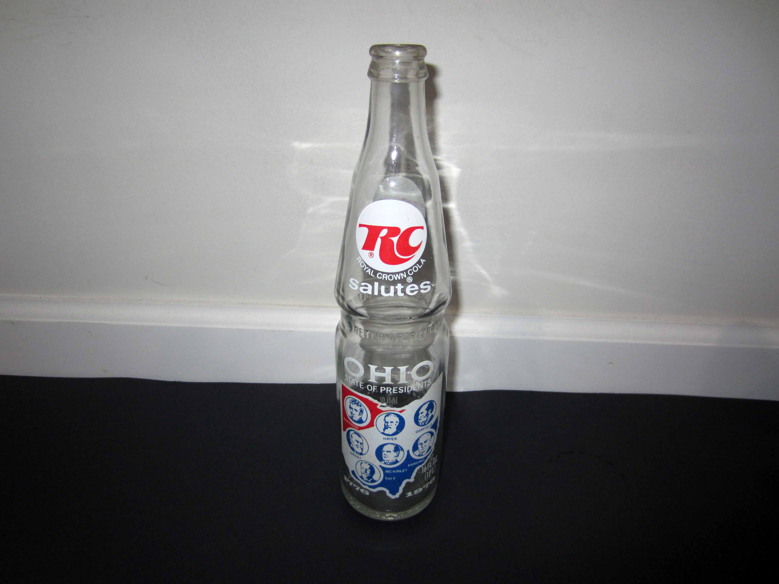 RC Cola Vintage Ohio State of US Presidents Soda Pop Bottle 1976 Royal ...