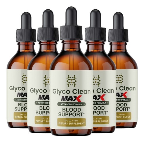 (5 Pack) Glyco Clean Drops - GlycoClean Blood Drops for Healthy Blood ...