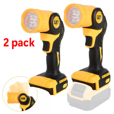 2×For DeWALT LED 20V 20Volt MAX Cordless LED Pivoting Work Light ...