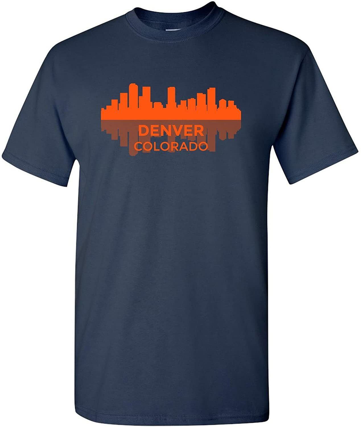 Denver Colorado Skyline - Classic City Sports Team T Shirt - Navy | eBay