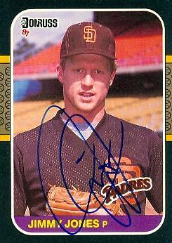 Jimmy Jones autographed Baseball Card (San Diego Padres) 1987 Donruss ...
