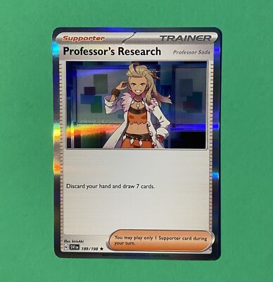 Pokémon TCG Professor's Research (Professor Sada) Scarlet & Violet ...