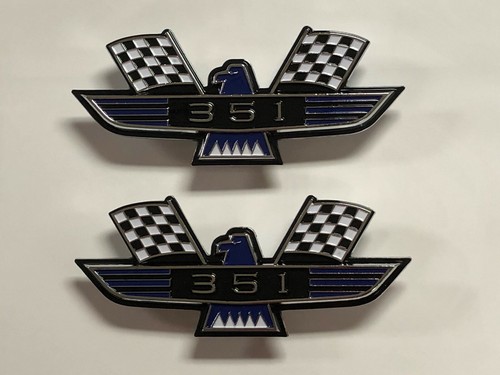 FORD GALAXIE 351 351C 351W 351M EAGLE PERFORMANCE BIRD EMBLEMS SET PAIR ...