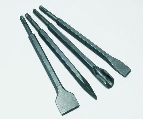 4 Pc Heavy Duty Steel SDS Plus Chisel Drill Bit Set 250mm Masonry ...