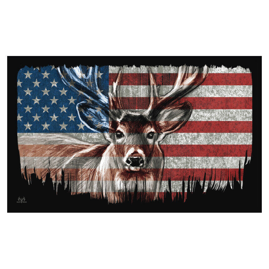 NEW! 3X5ft Buck Wear American Theme Flag USA Deer Reload Pack Stand ...