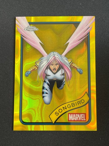 Songbird 2025 Topps Chrome Marvel Gold Lava #61 | eBay