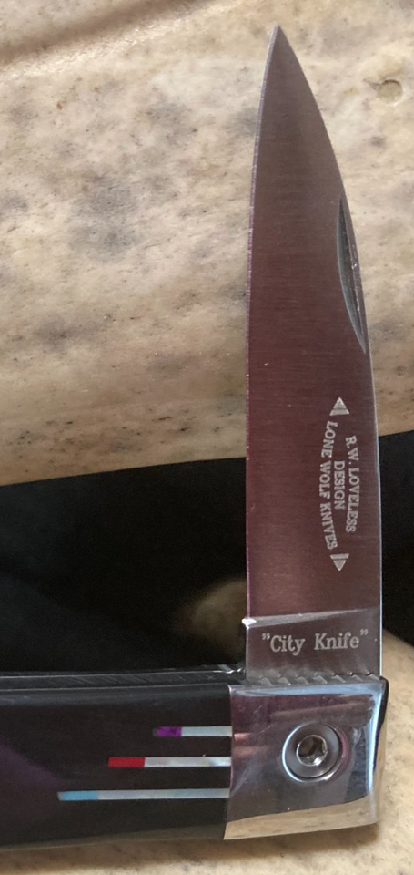 Lone Wolf Knives R W Loveless Design City Knife Santa Fe Stoneworks | eBay