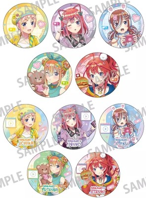 Badge Bins Set of 10 Types "The Quintessential Quintuplets* Trading ...