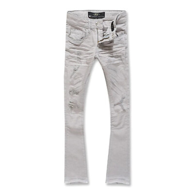 Jordan Craig Stacked Denim Big Kids' Pants Light Grey JTF960RB-LGRY | eBay