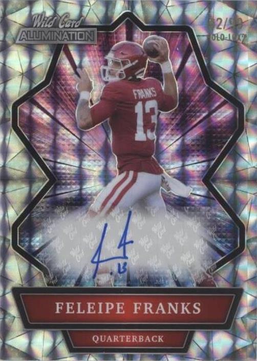 2021 Wild Card Alumination - Autographs Feleipe Franks Holo-Lux Silver ...