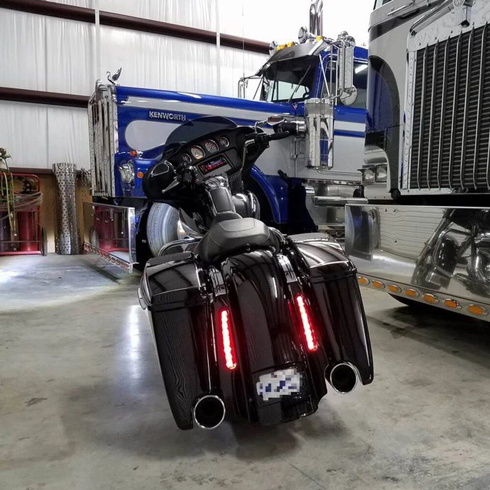 Rear Fender Stretched Extended with LED Light For Harley Touring CVO ...