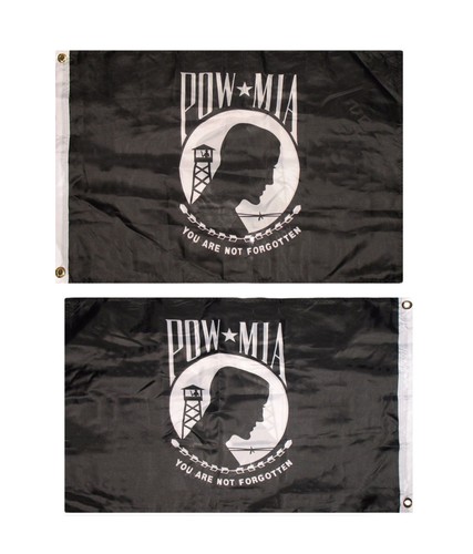 2x3 Embroidered POW MIA POWMIA Double Sided 300D Nylon Flag 2'x3' | eBay