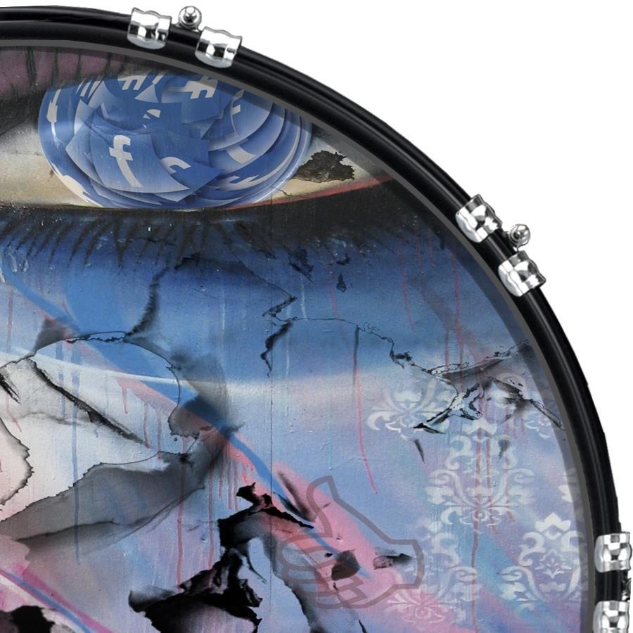 20" Custom Bass Kick Drum Front Head Skin Graphical Artistic 4 | eBay