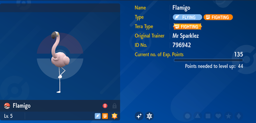 SHINY FLAMIGO 6IV Pokemon Scarlet & Violet | eBay