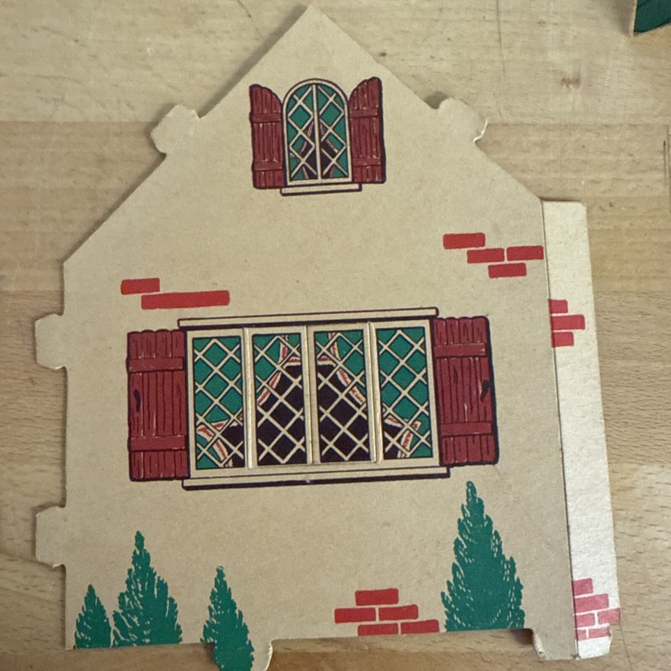 Vtg Built-Rite Toy House No 10 Cardboard House Warren Paper Products ...