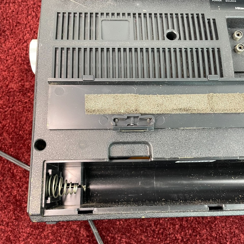 Vintage Hitachi Boom Box TRK-8020H Stereo Cassette Recorder *PARTS-SEE ...