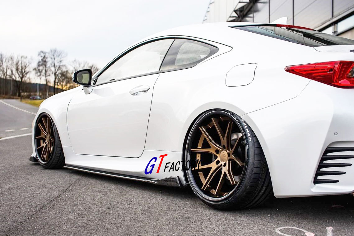CARBON SIDE SKIRTS SPOILER A STYLE FOR 2015+ LEXUS RC200t RC350 F-SPORT ...