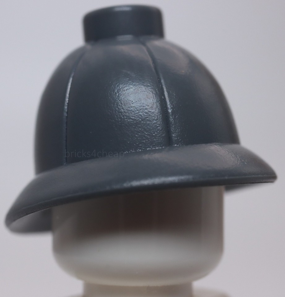 Lego Dark Bluish Gray Minifig Headgear Pith Helmet | eBay