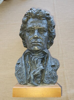 Vintage 1961 Ludwig Beethoven Bust Sculpture-Edward Schillaci Austin | eBay