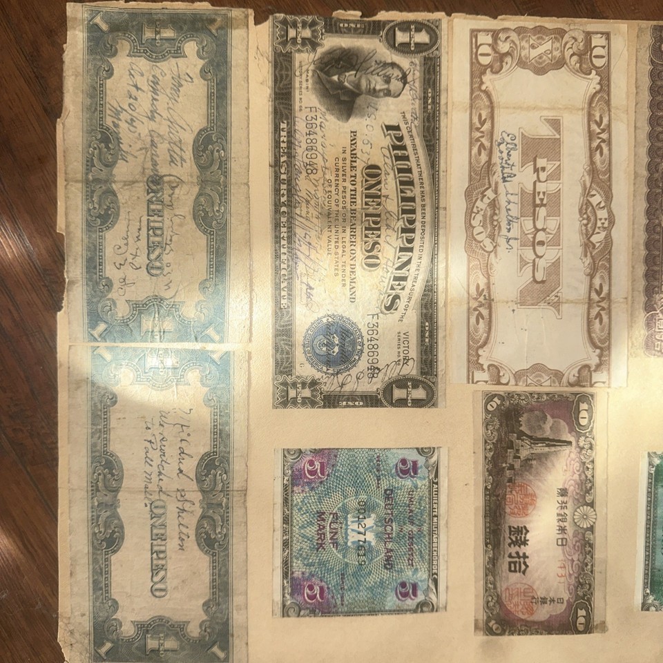 36 Different Banknotes different countries signed Collectible World ...