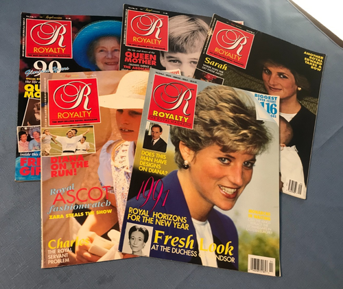 Royalty Monthly ~ The Royal Magazine ~ Queen, Diana ~ 5 vintage issues ...