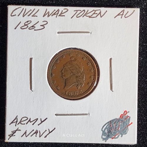 1863 Army and Navy Patriotic Civil War Token F 11/298. Our CWT10 | eBay