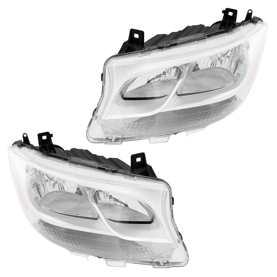 Halogen Headlights Driver +Passenger Side For Mercedes-Benz Sprinter ...