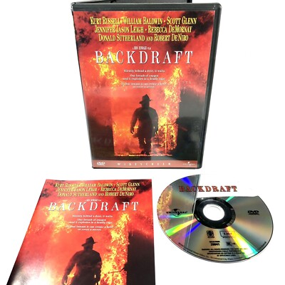 Backdraft DVD 1991 Firefighters Kurt Russell Robert De Niro Donald ...