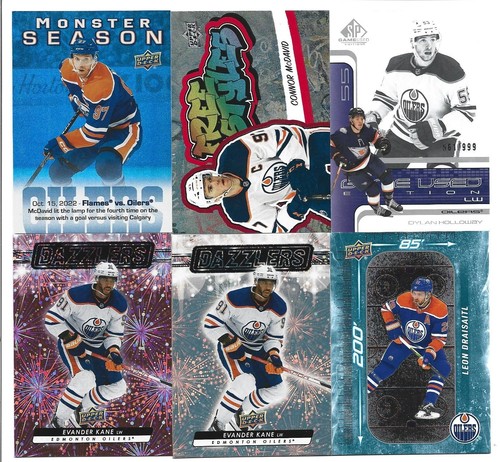 Edmonton Oilers 12 Card Lot Connor McDavid Dylan Holloway Rookie Leon ...
