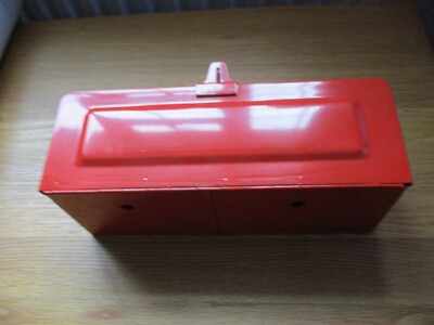 MASSEY FERGUSON RED TRACTOR TOOL BOX | eBay UK