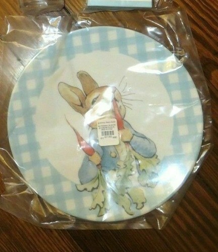 Disney Pottery Barn PLATE holiday Peter rabbit Easter bunny gift garden ...