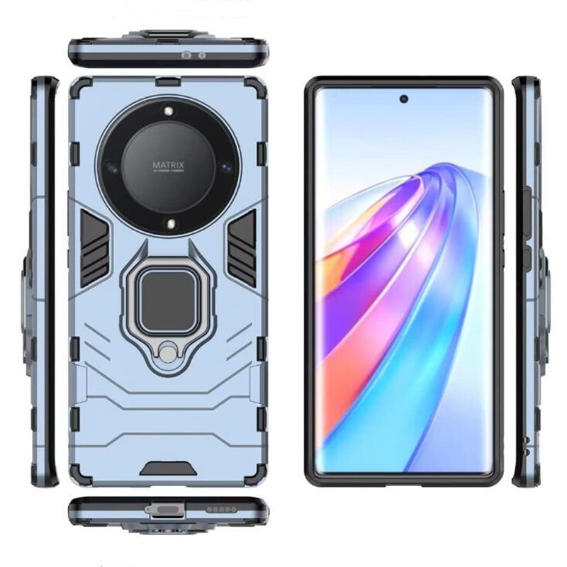 For Honor Magic 5 Lite Hybrid Shockproof Bumper Armor StandCase ...