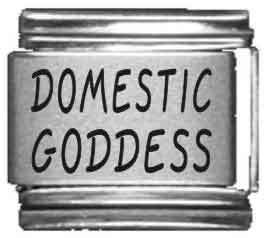 Clearly Charming Domestic Goddess Laser Italian Charm | eBay