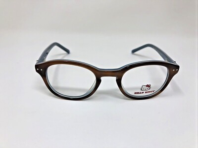 Hello Kitty HK219-1 Brown Round Style Plastic Kids Frame 41-19-125 ...